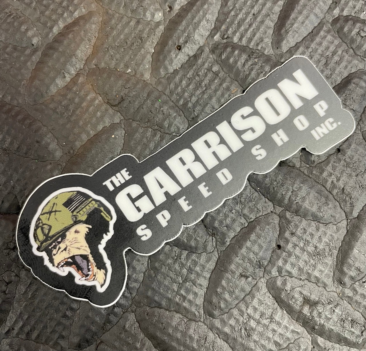 Classic Logo Sticker – Garrison Speed Shop